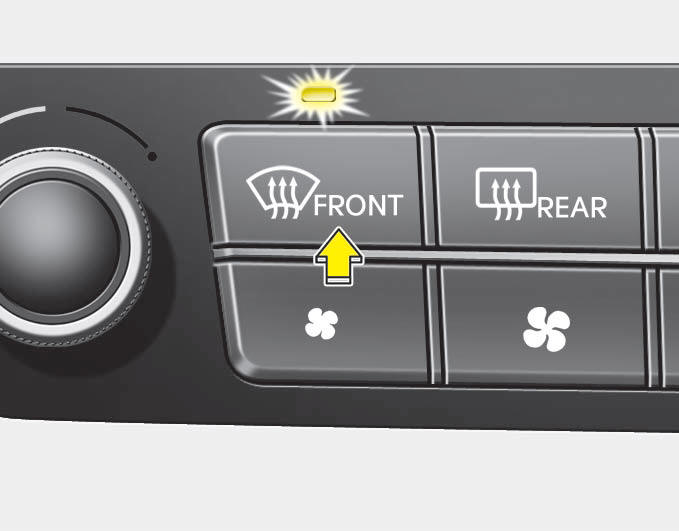 Hyundai Equus: 3 Zone control button - Climate control system ...